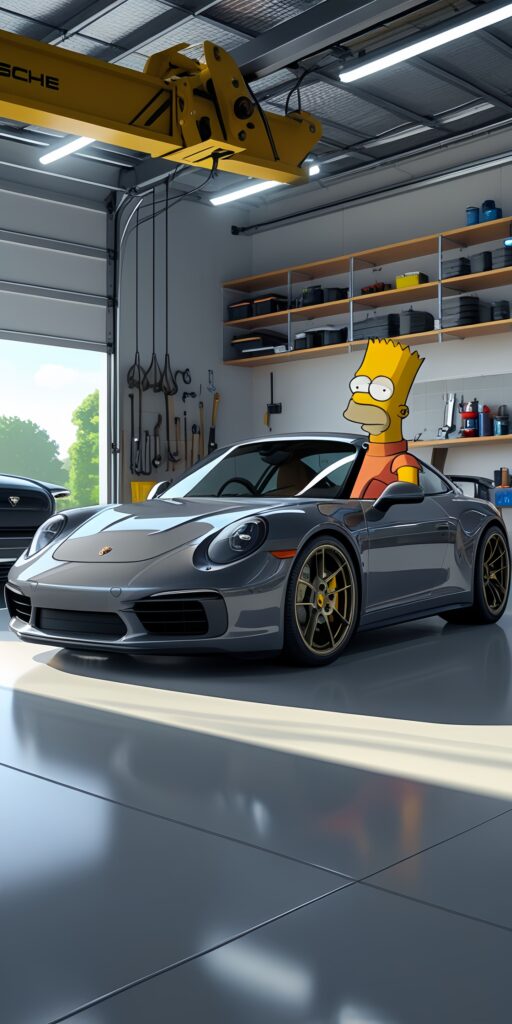 Porsche 911 Simpson Wallpaper - Chicswipe