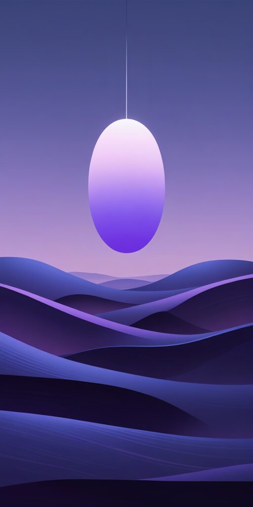 Abstract Purple Landscape Orb Wallpaper - Chicswipe