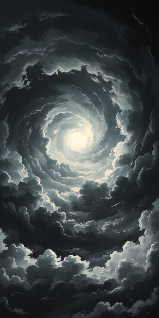 Swirling Cloud Vortex Wallpaper - Chicswipe