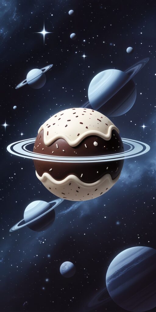 Planet Donut Wallpaper - Chicswipe